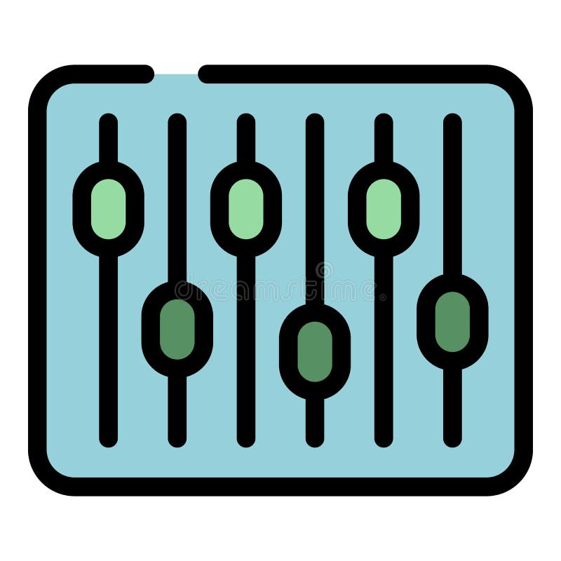 Speech Equalizer Icon Color Outline Vector Stock Vector - Illustration ...