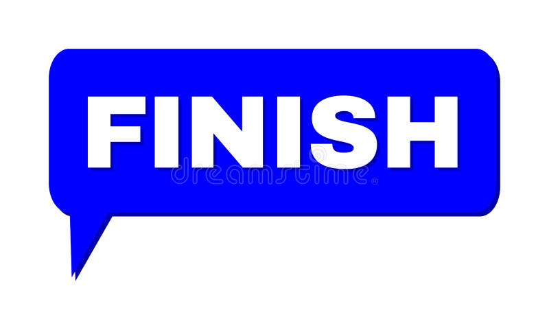 Speech FINISH Colored Cloud Frame Stock Vector - Illustration of newest ...