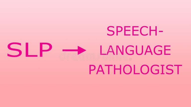 Speech Language Pathology- SLP Stock Illustration - Illustration of ...