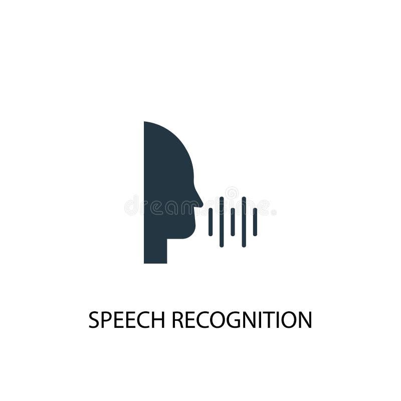 Speech Recognition Icon. Simple Element Stock Vector - Illustration of ...