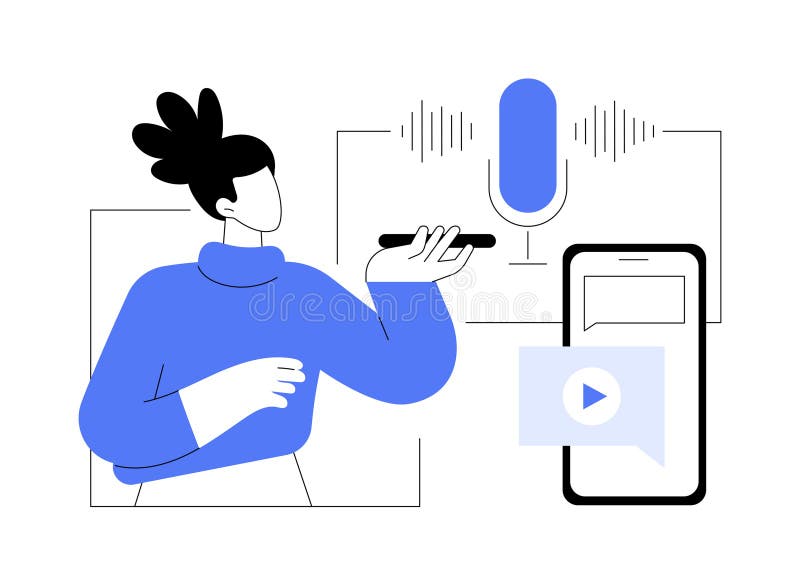 Speech Recognition Isolated Cartoon Vector Illustrations. Stock Vector ...