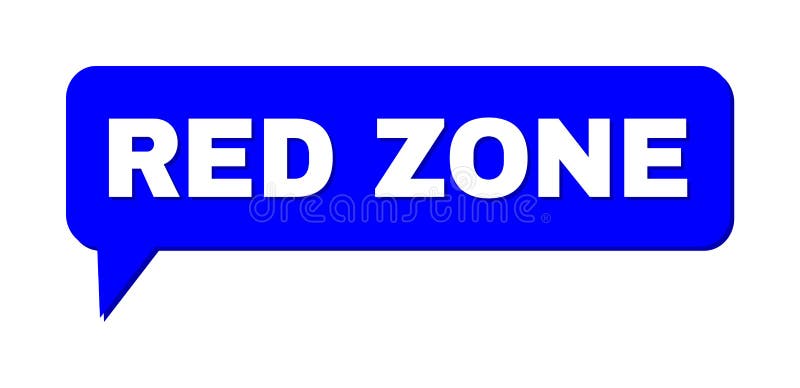 Chat RED ZONE Colored Cloud Message Stock Vector - Illustration of ...