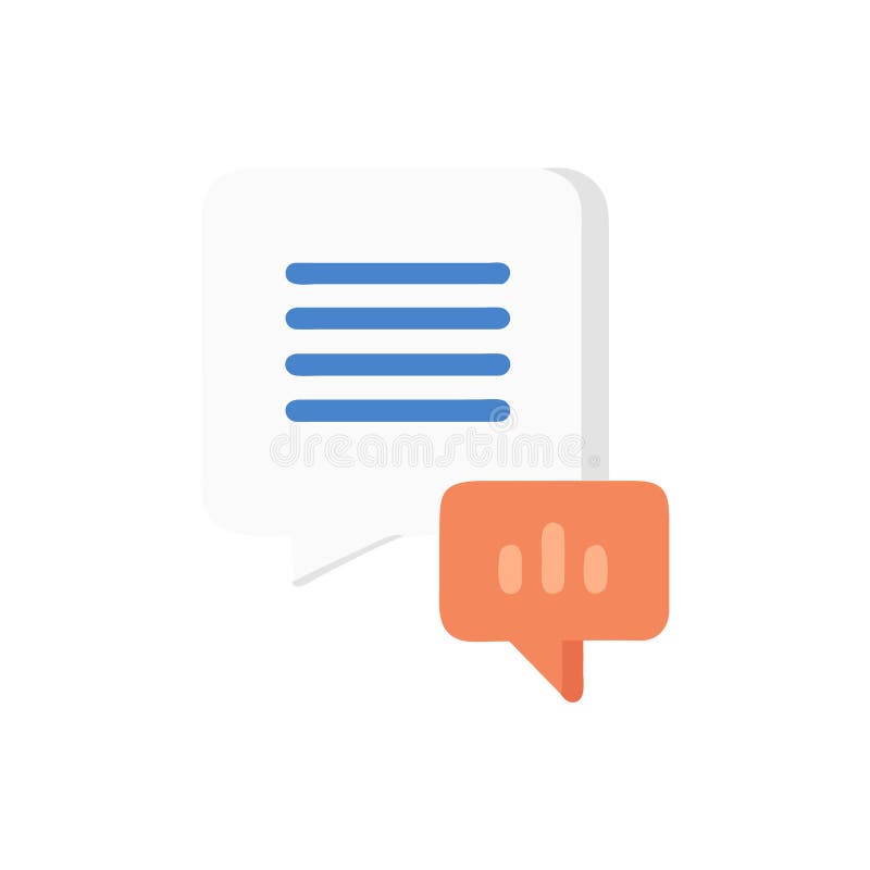 Speech Synthesis Icon for Applications Stock Image - Illustration of ...