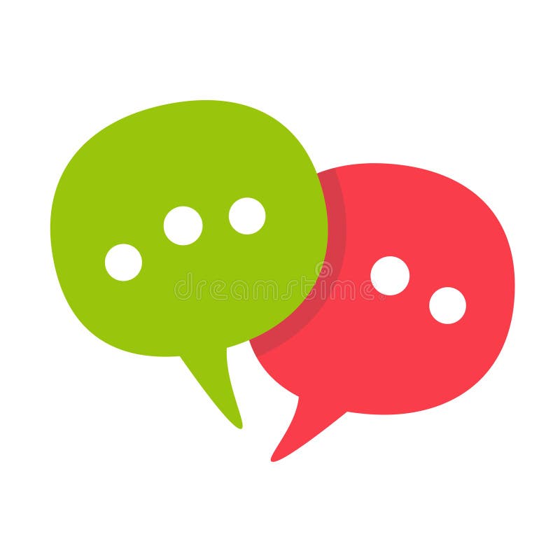 Speech Text Box with Three Dots Conversation Concept To Exchange Ideas ...