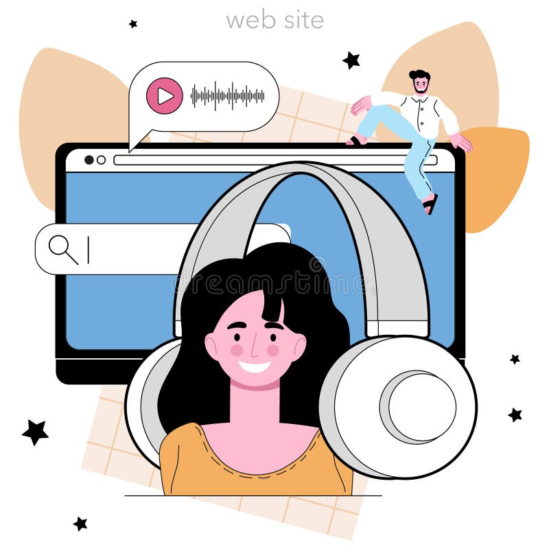 Speech Therapist Online Service or Platform. Didactic Correction Stock ...