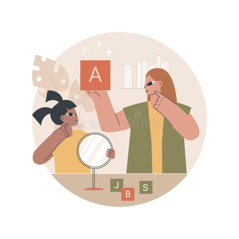 Speech Therapy Abstract Concept Vector Illustration. Stock Vector ...