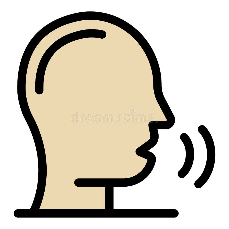 Speech Therapy Icon Color Outline Vector Stock Vector - Illustration of ...