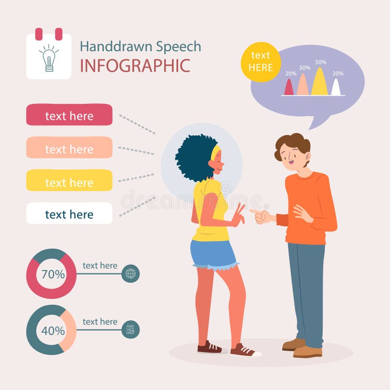 Speech Therapy Infographic in Hand Drawn Style Vector Illustration ...