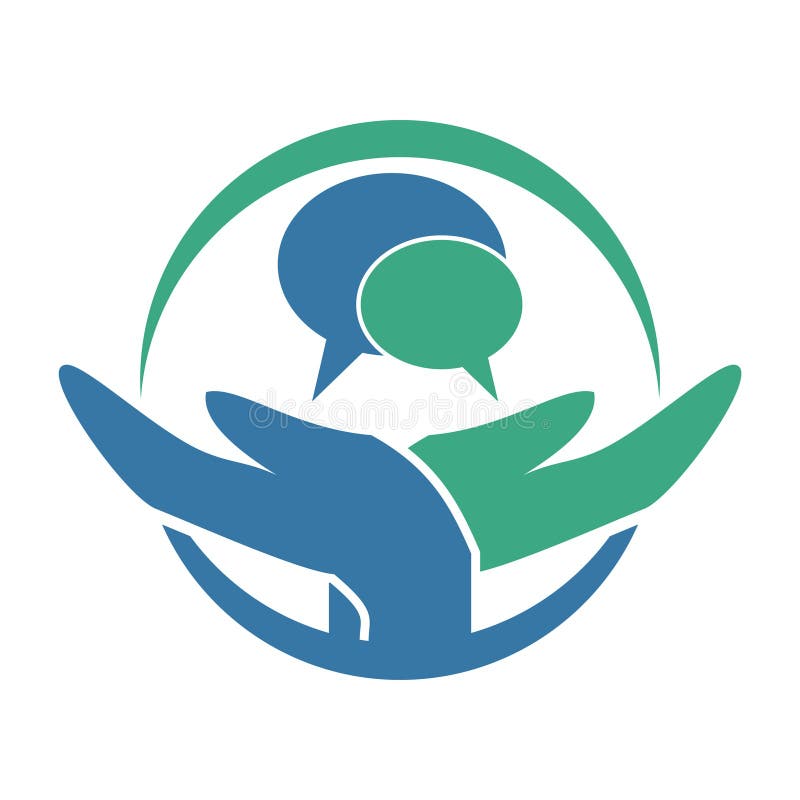 Speech Therapy Logo Design Template Stock Illustration - Illustration ...