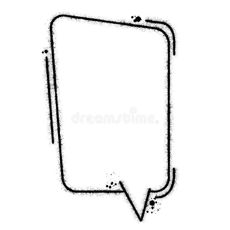 Chat Bubble. Urban Street Graffiti Style Stock Vector - Illustration of ...