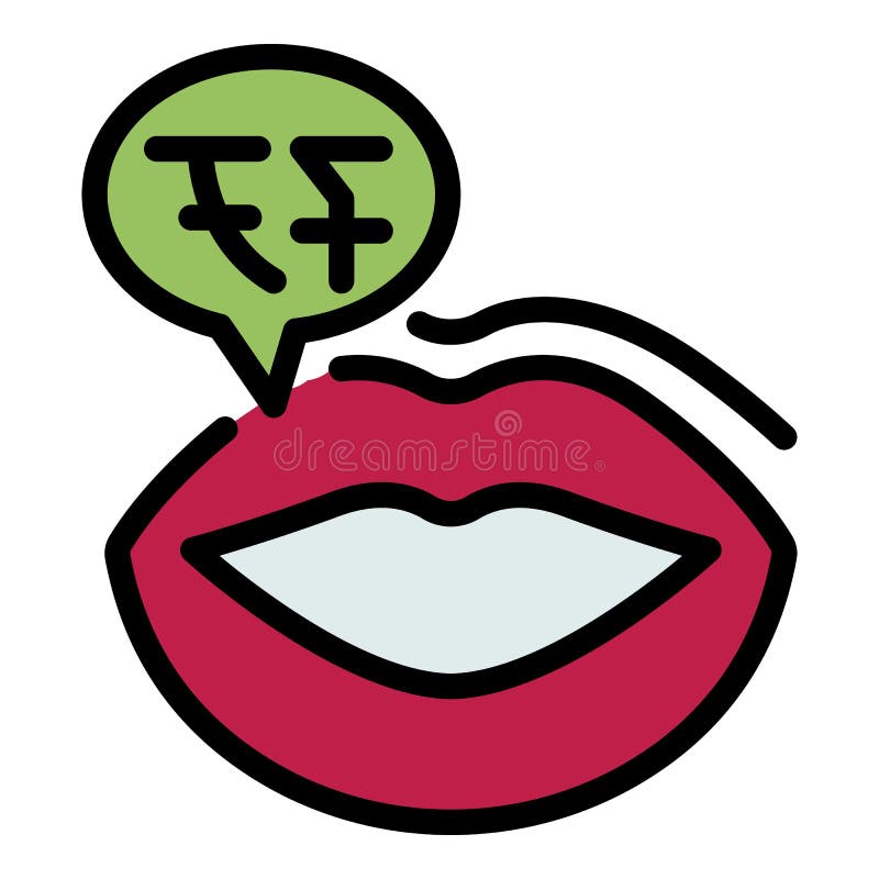 Speech Translator Icon Color Outline Vector Stock Vector - Illustration ...