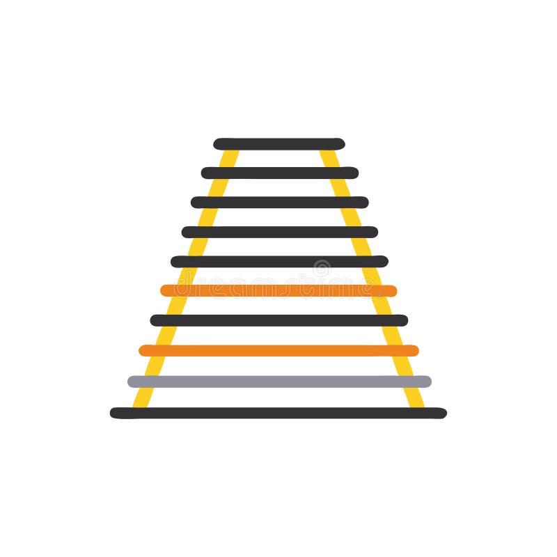 Speed Agility Ladder Icon stock illustration. Illustration of speed ...