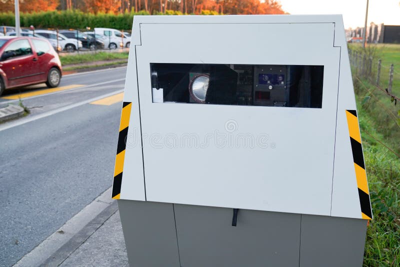 Speed Automatic Camera Radar Car Modern Speed Trap Stock Image - Image ...