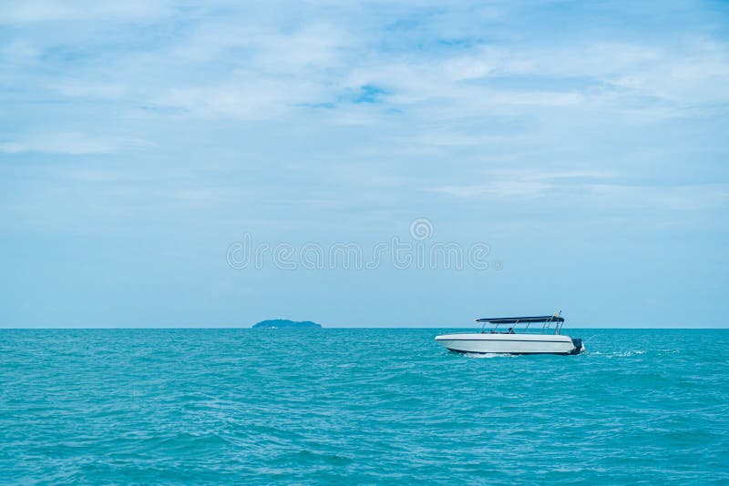 Speed Boat Driving on Ocean Stock Photo - Image of private, cruise ...