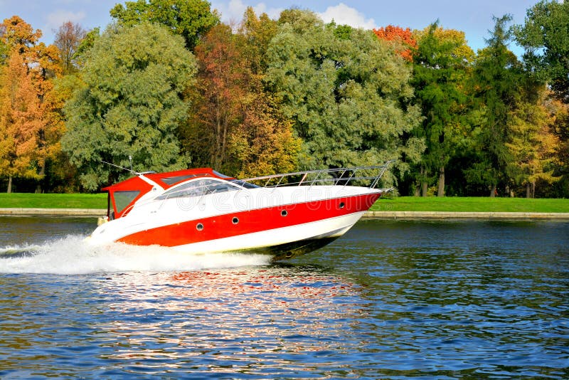 Speed Boat Fast and Furious Stock Image - Image of autumn, competition ...
