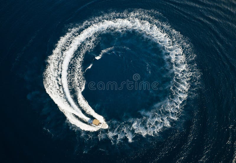 Speed Boat in Mediterranean Sea. Stock Photo - Image of speed, drive ...