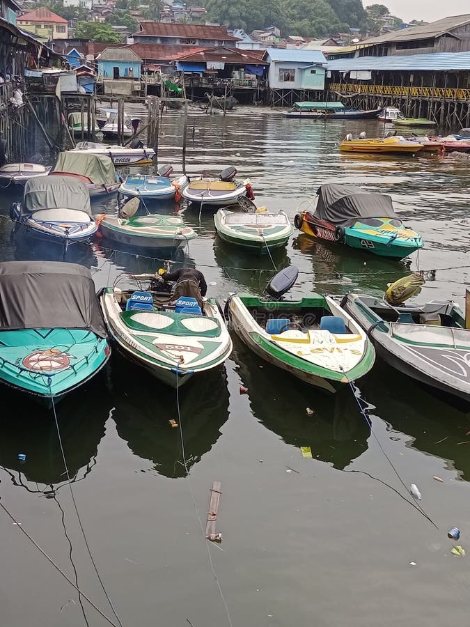 The Speed Boat is Parked at the Port Editorial Photo - Image of ...
