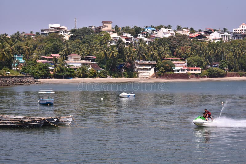 Speed Boat Ride, in the Ocean in Goa Editorial Stock Image - Image of ...