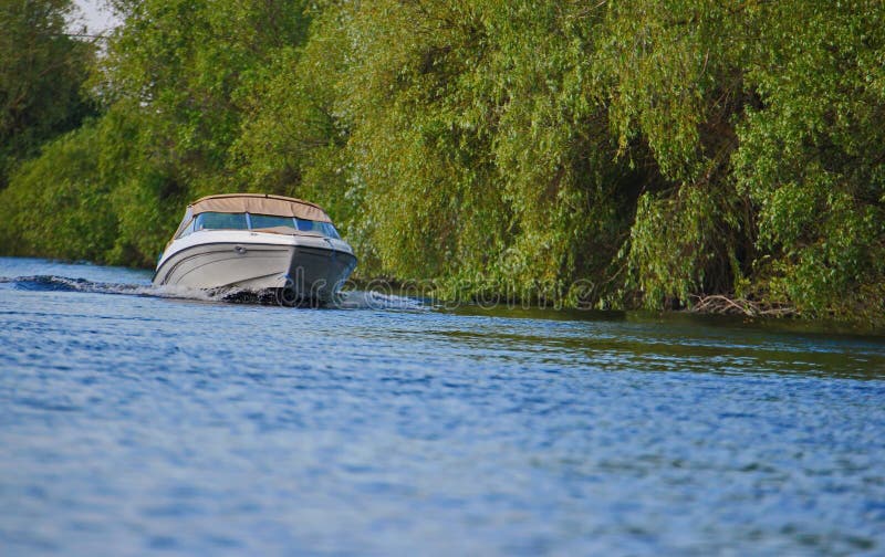 Speed Boat stock image. Image of float, naval, lake, happiness - 54619323