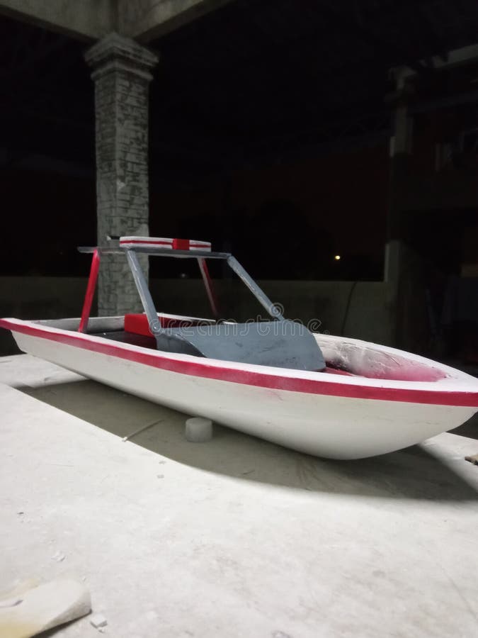 Speed Boat Scale Model stock image. Image of dinghy - 248602147