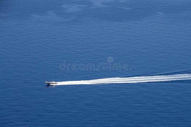 Speed boat on the sea stock image. Image of speed, nautical - 55389771