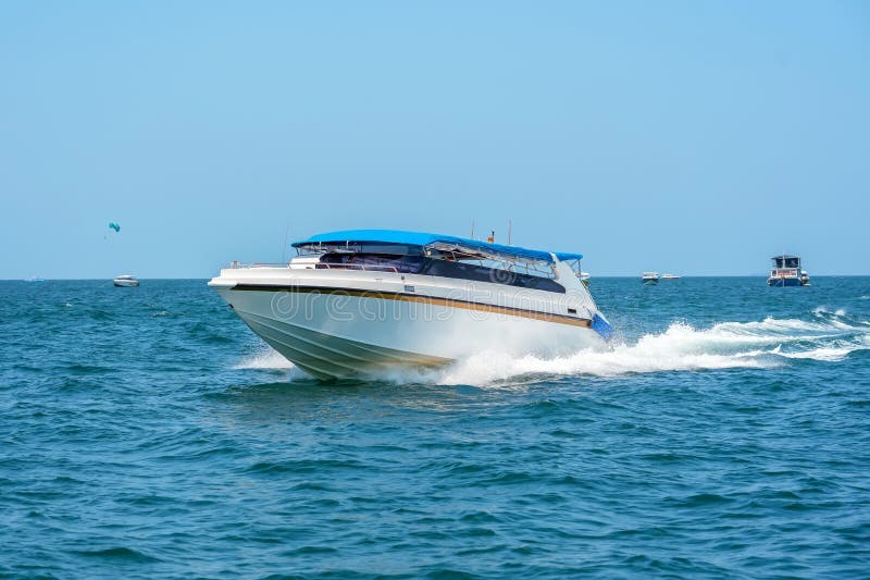 Speed Boat Sea Rush on Water Stock Image - Image of ship, luxury: 315896081