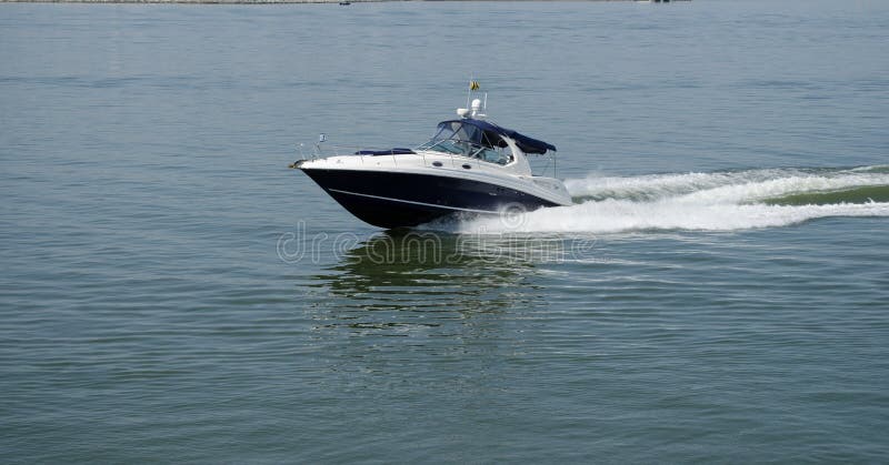 Speed boat stock image. Image of blue, water, modern - 111190751