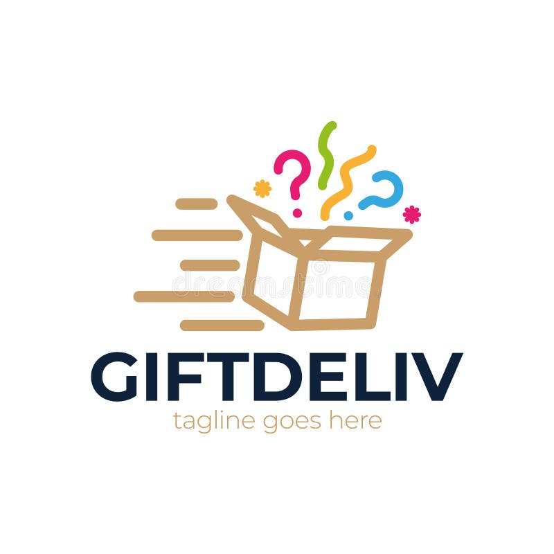 Speed Box Icon Logo Design Element. Delivery Gift Emblem. Pictogram ...