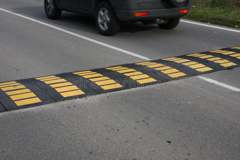 Speed bump stock image. Image of drop, orange, bumpy - 13798405