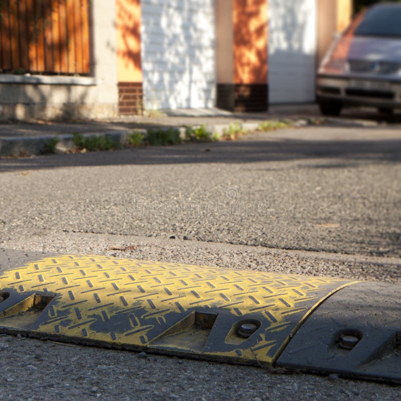 Speed bump stock image. Image of barrier, pass, mark - 21597939