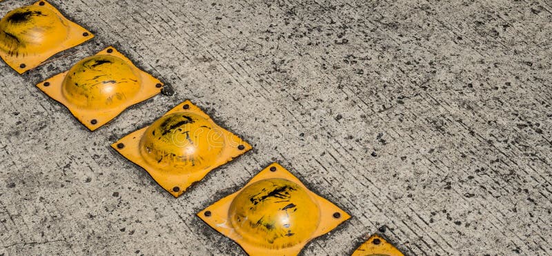 Speed Bump On A Concrete Road Stock Image - Image of bump, ramp: 76958745