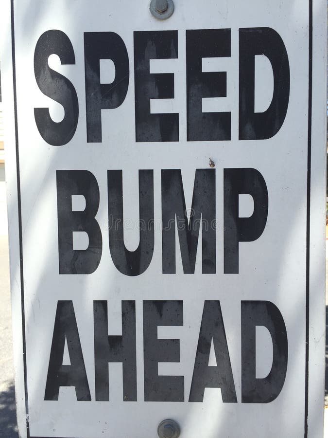 Bump ahead stock image. Image of road, bridge, travel - 5735587