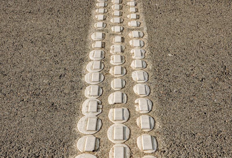 Speed Bumps on Asphalt Road. Stock Photo - Image of speed, humps: 74465588
