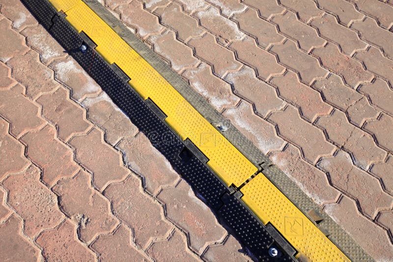 Speed bumps stock image. Image of speed, line, danger - 174897511