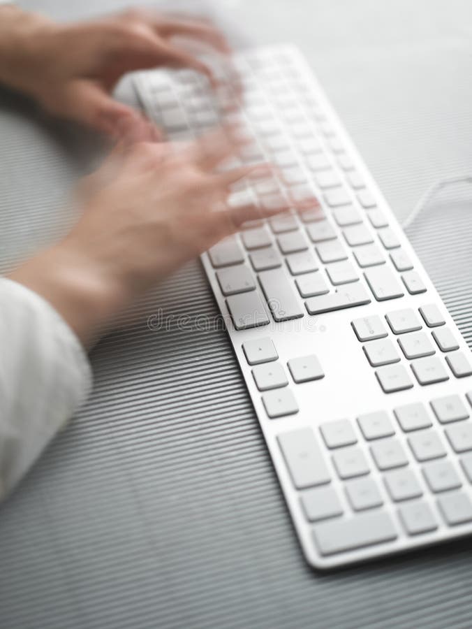 Busy Typing stock image. Image of desk, computer, hand - 1174813