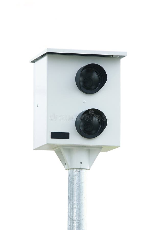 Speed Camera Control in White Background Stock Image - Image of ...