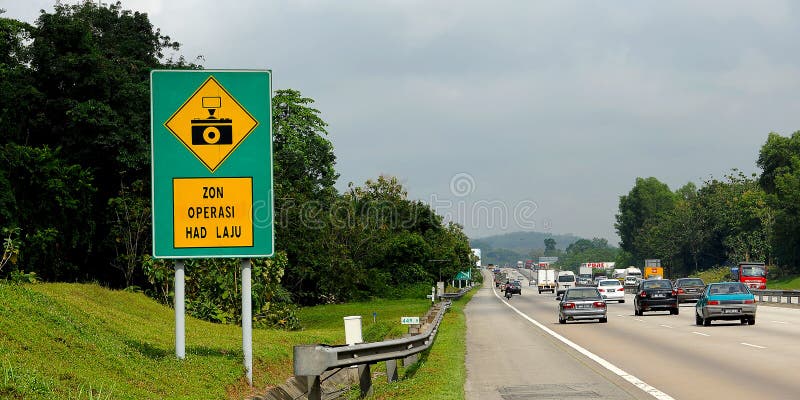 Speed Camera in Germany on Autobahn Editorial Stock Image - Image of ...