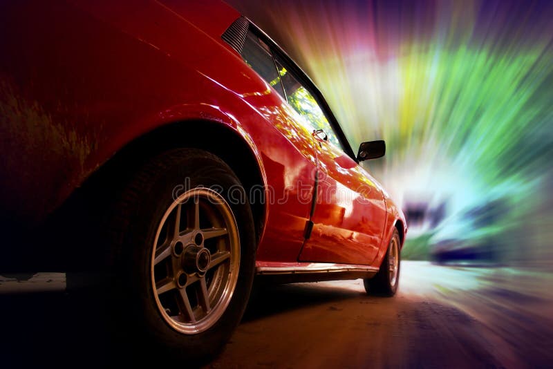 Speed car stock photo. Image of dynamic, road, urban - 35067222