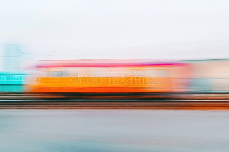 Speed and Color: Capturing the Essence of Modern Transit. Stock ...