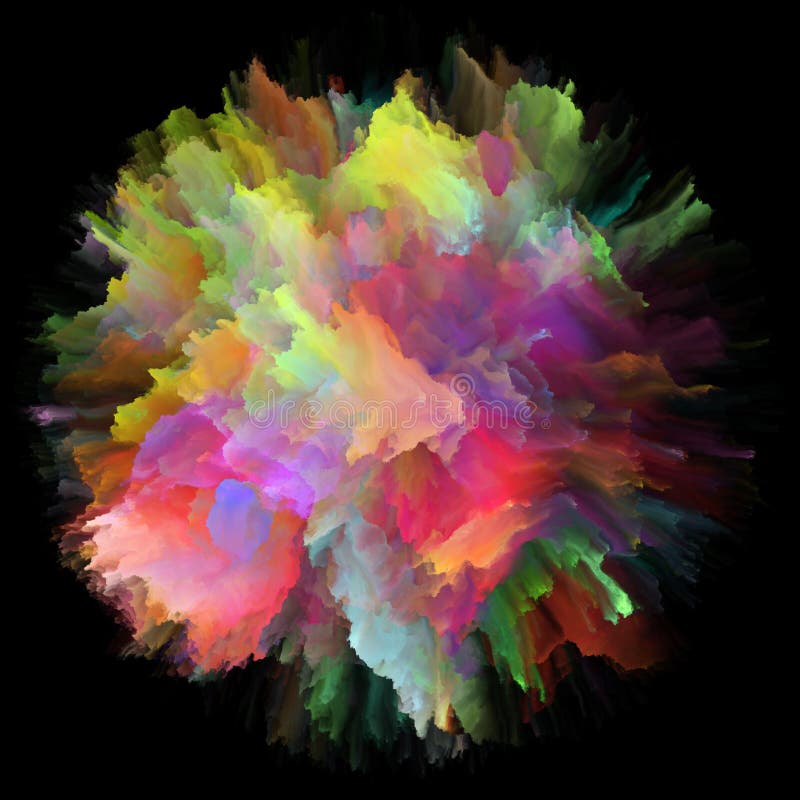 Speed of Color Splash Explosion Stock Illustration - Illustration of ...