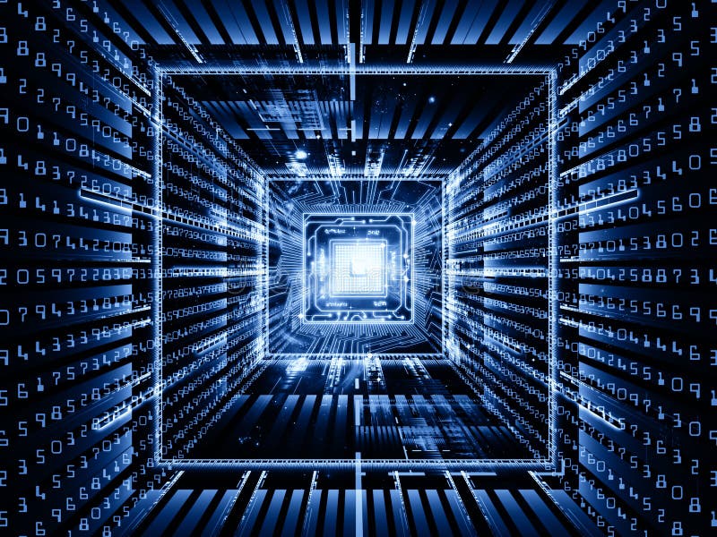 Speed of Computer stock illustration. Illustration of blue - 25921815