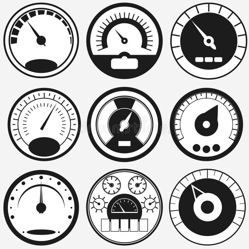 Speed control measure stock illustration. Illustration of motor - 82017775