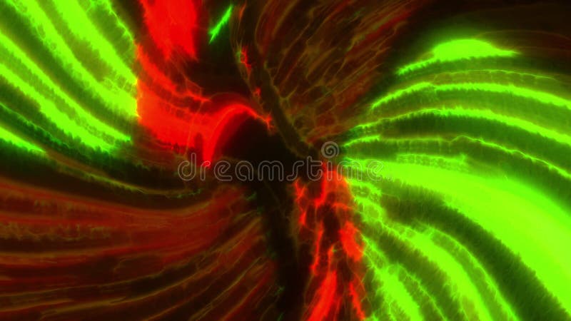 Speed of Digital Lights, Neon Glowing Rays in Motion into Digital ...