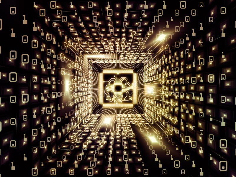 Speed of Digital World stock illustration. Illustration of information ...