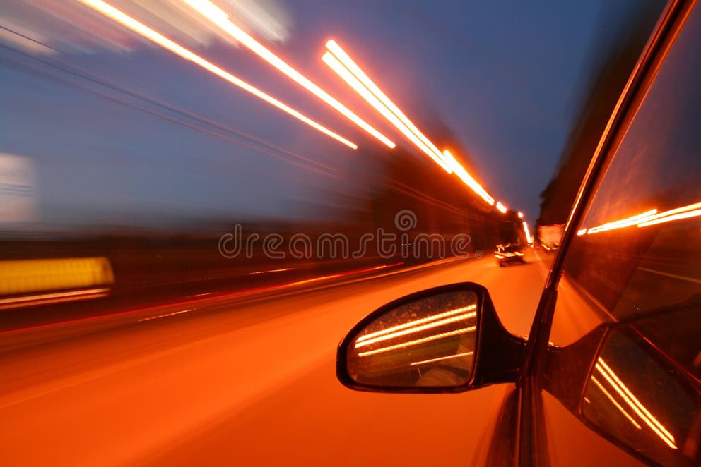 Speed drive stock image. Image of mirror, city, bright - 5969089