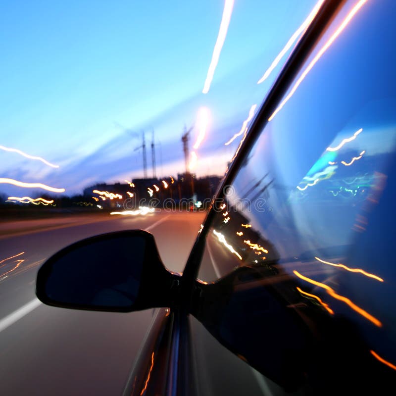 Speed drive stock image. Image of curve, blurred, city - 7013957