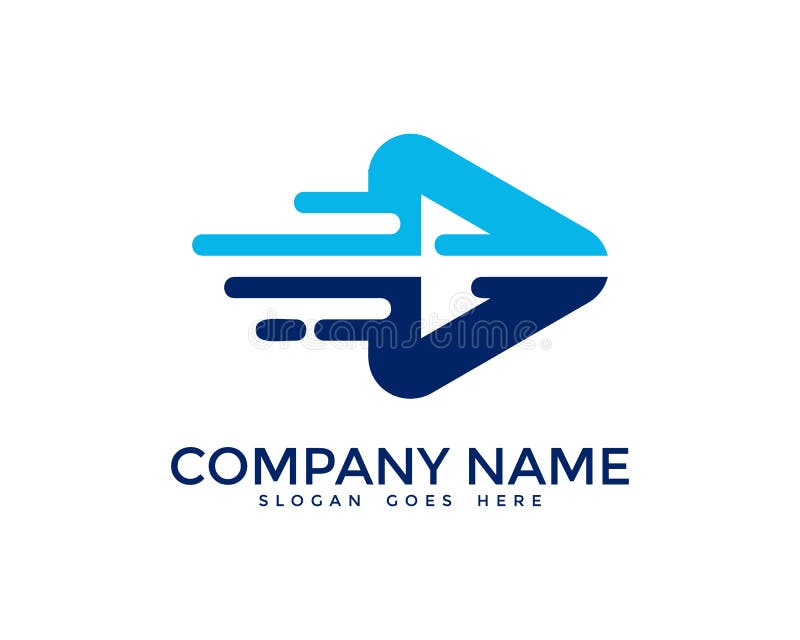 Speed Fast Video Icon Logo Design Element Stock Vector - Illustration ...