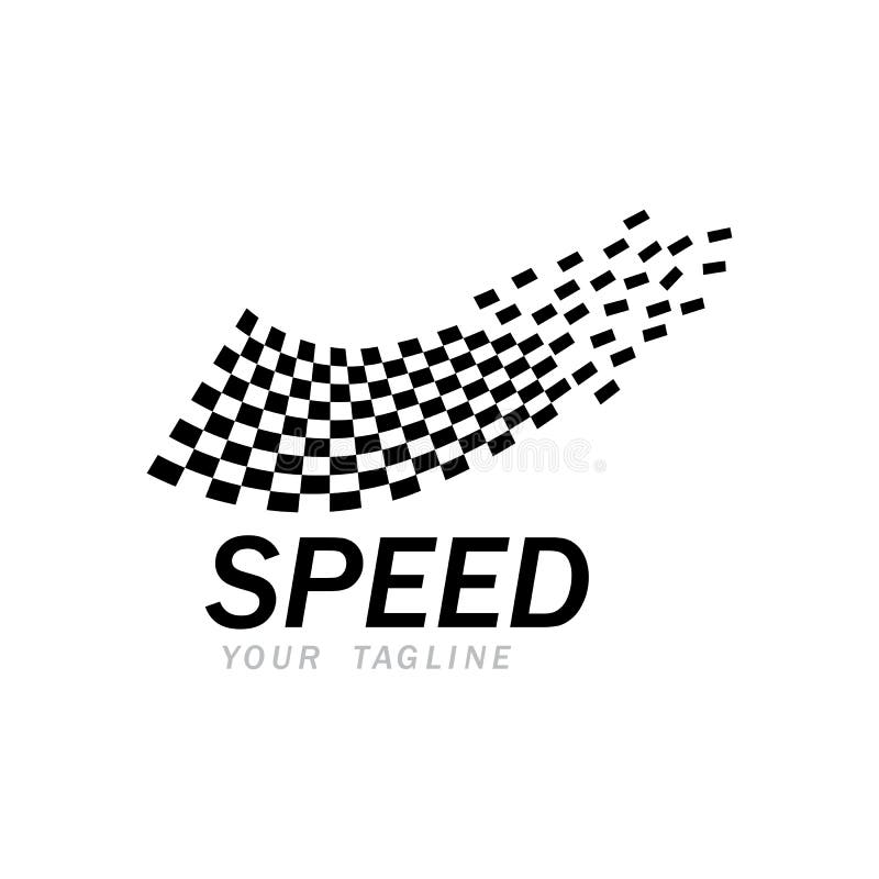 Speed Flag Logo and Symbol Vector Image Stock Vector - Illustration of ...