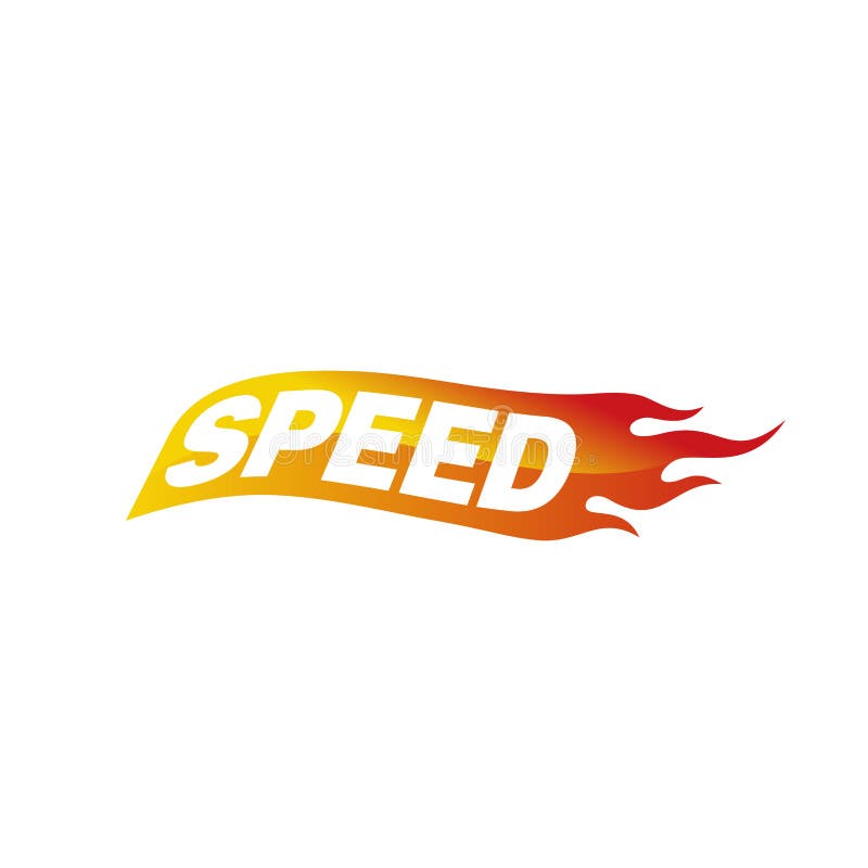 Speed flame man stock illustration. Illustration of orange - 21379442