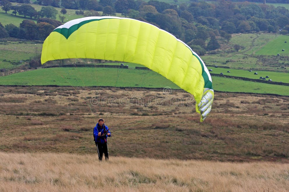 Speed flyer stock image. Image of paraglide, transport - 24612003